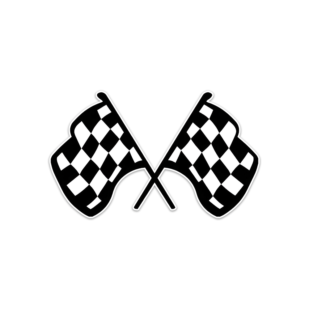 Racing Car Flag sticker – Fantastick