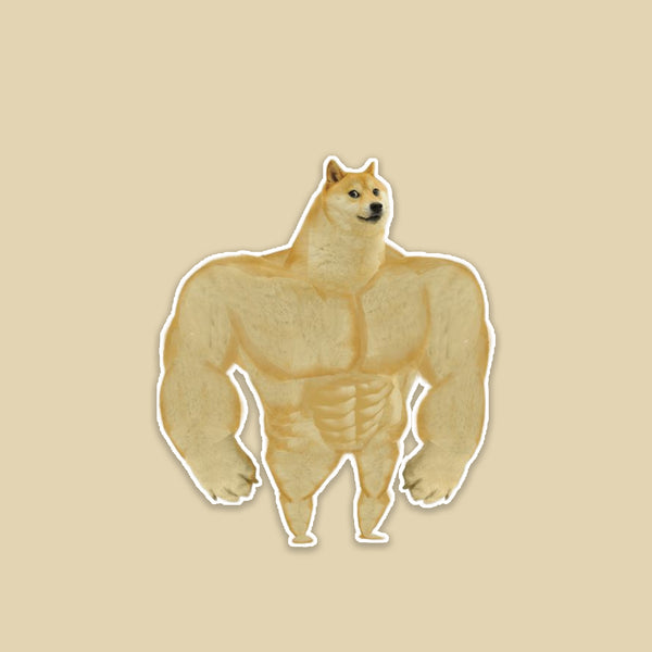 Muscular Doge Sticker – Fantastick