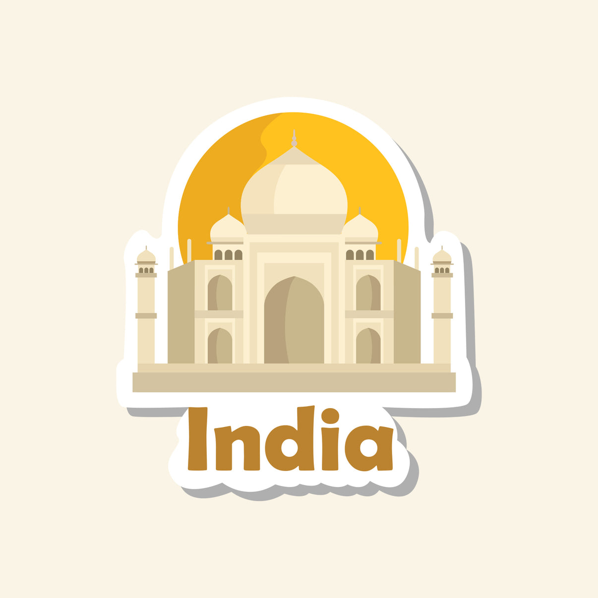 Iconic Taj Sticker – Fantastick