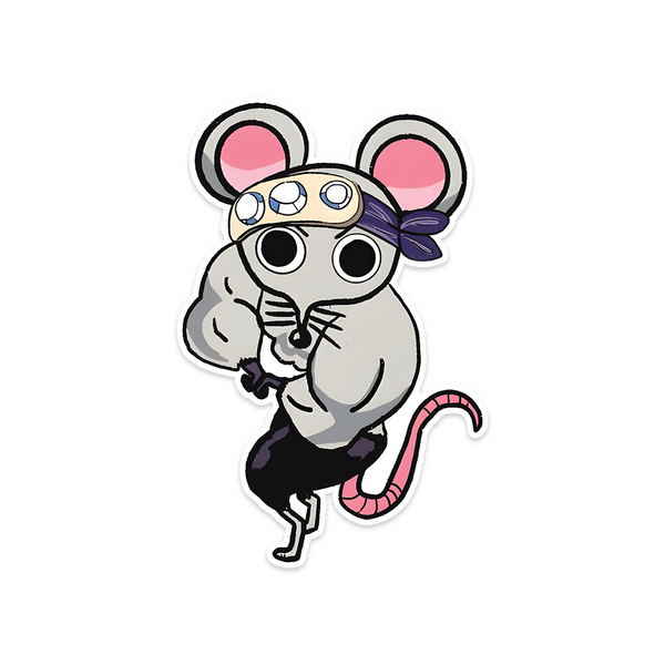 Muscle Mouse anime sticker – Fantastick