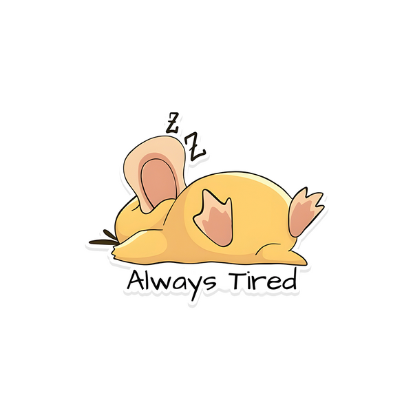 Always tired pokemon sticker – Fantastick