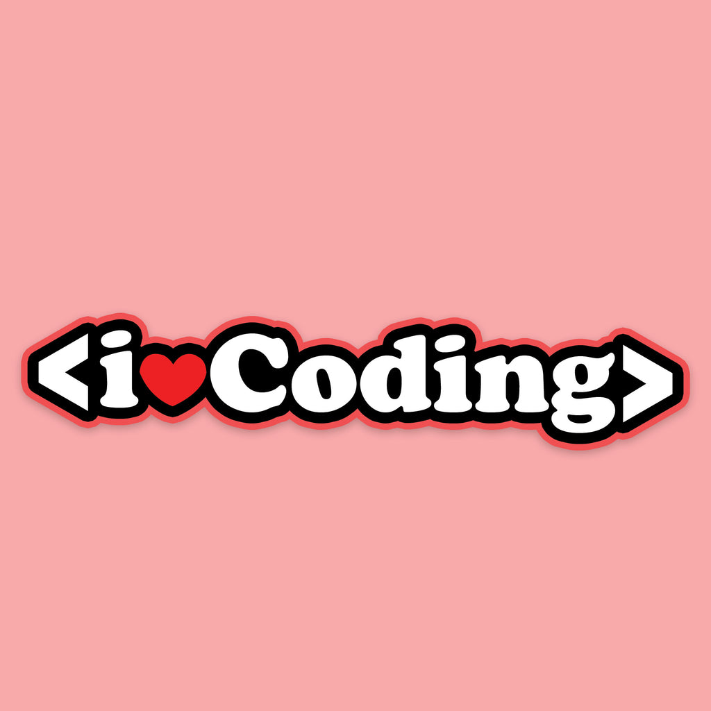 I Love Coding Sticker Fantastick