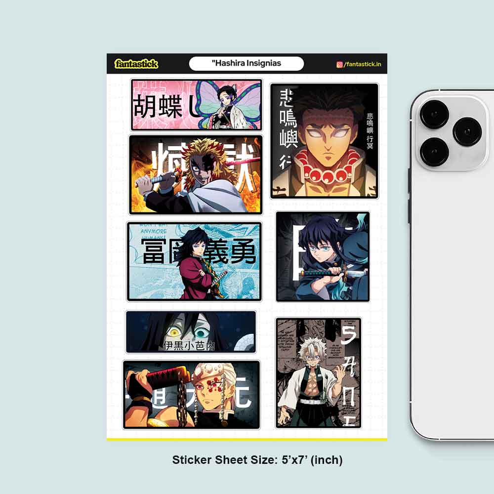 Hashira Insignias Sheet – Fantastick