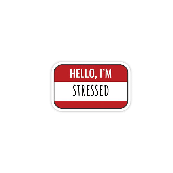 Bye-bye Stress with Hello Stress Mobile Sticker - Fantastick