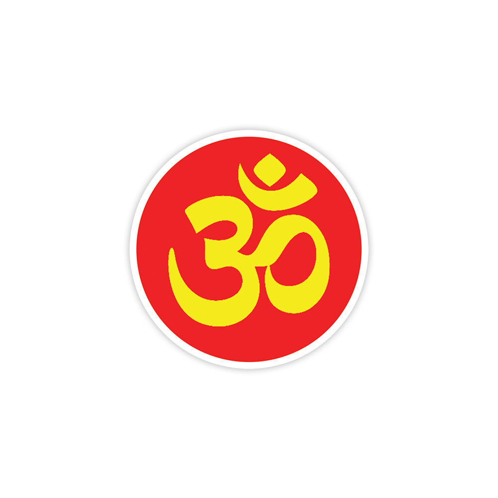 Show spiritual harmony with the Om Mobile Sticker - Fantastick