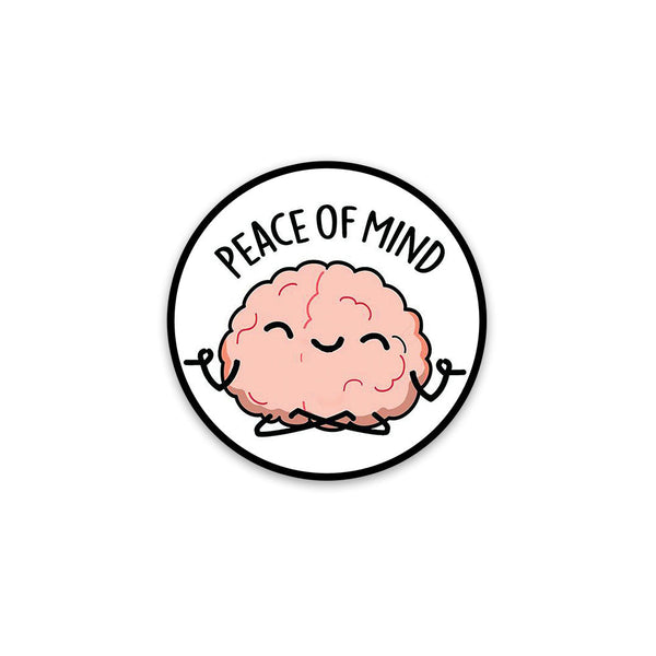 Calm Your Device with Peace Of Mind Mobile Sticker - Fantastick